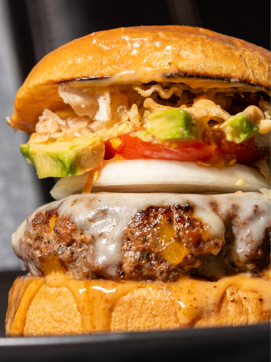 Chimichurri Cheeseburger with Sriracha Fuego Yum Yum Sauce – Ana ...